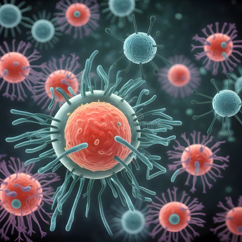 Danger Pathogens, AI-generatet Stock Illustration - Illustration of ...