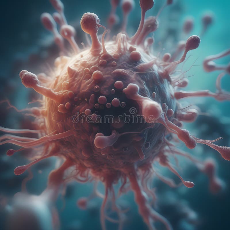 Danger Pathogens, AI-generatet Stock Illustration - Illustration of ...