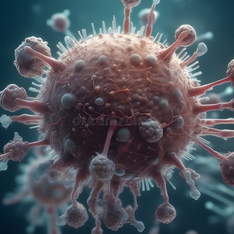 Danger Pathogens, AI-generatet Stock Illustration - Illustration of ...