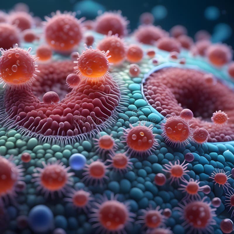 Danger Pathogens, AI-generatet Stock Illustration - Illustration of ...