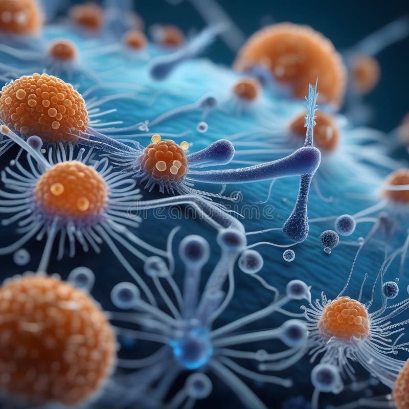 Danger Pathogens, AI-generatet Stock Illustration - Illustration of ...