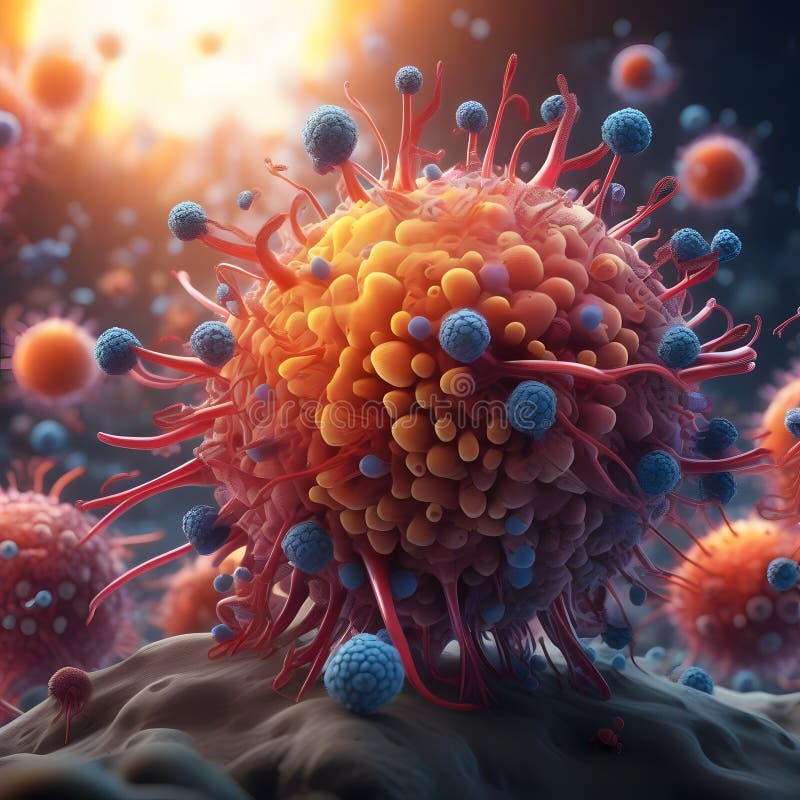 Danger Pathogens, AI-generatet Stock Illustration - Illustration of ...