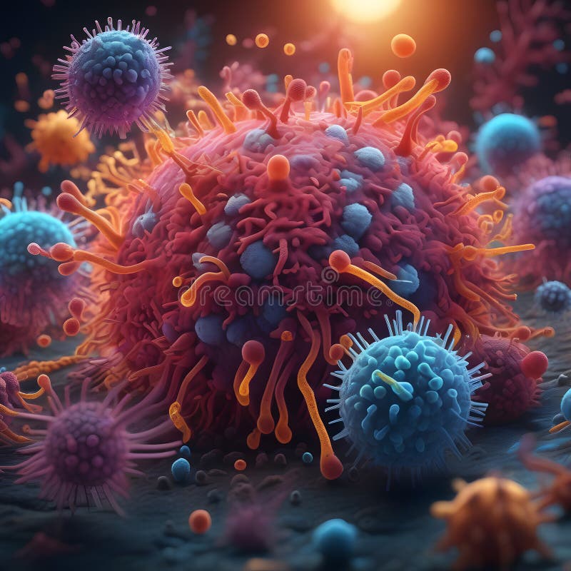 Danger Pathogens, AI-generatet Stock Illustration - Illustration of ...