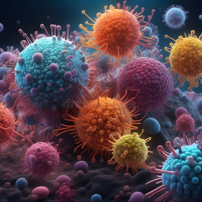 Danger Pathogens, AI-generatet Stock Illustration - Illustration of ...