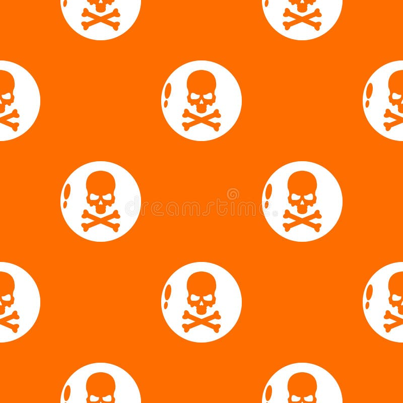 Danger Pattern Vector Orange Stock Vector - Illustration of ...