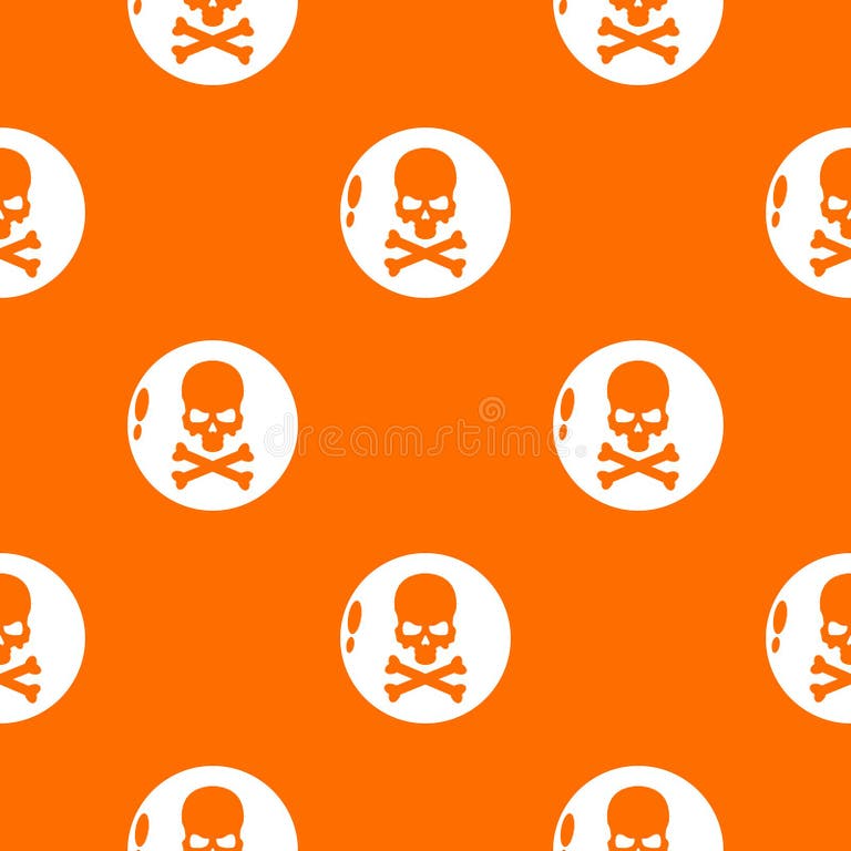 Danger Pattern Vector Orange Stock Vector - Illustration of ...