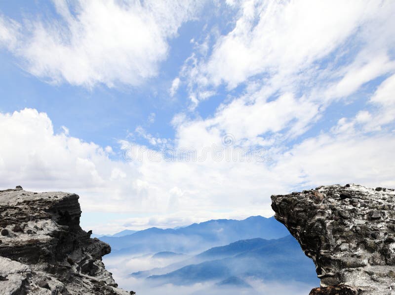 HDR image of precipice stock photo. Image of rocky, high - 3270054