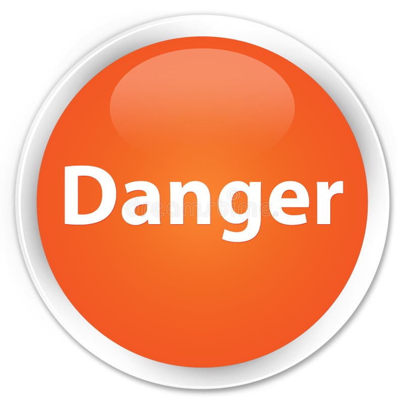 Danger Orange Keyboard Button Stock Illustration - Illustration of ...
