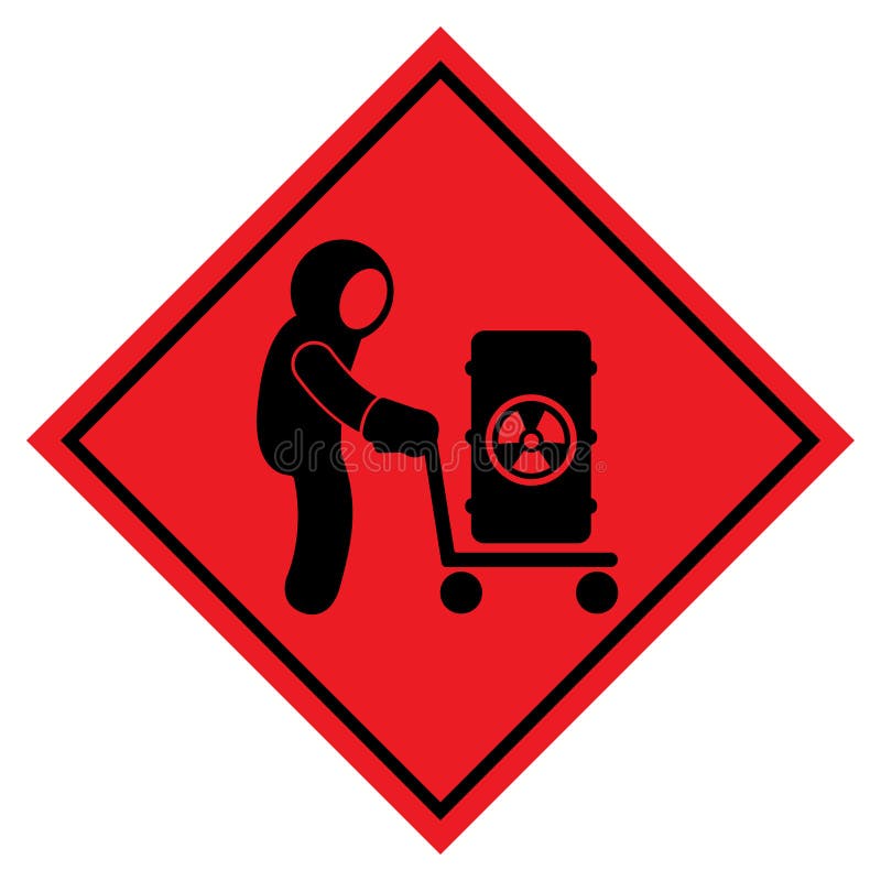 Radioactive Symbol Sign, Vector Illustration, Isolate on White ...