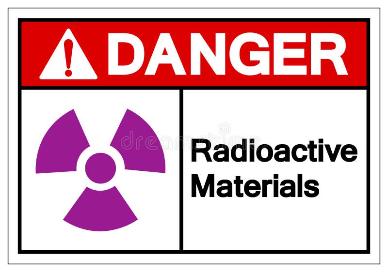 Danger Radioactive Materials Symbol Sign, Vector Illustration, Isolate ...