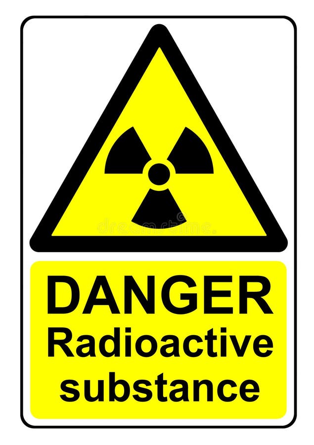 Danger Radioactive Substance Stock Illustration - Illustration of ...