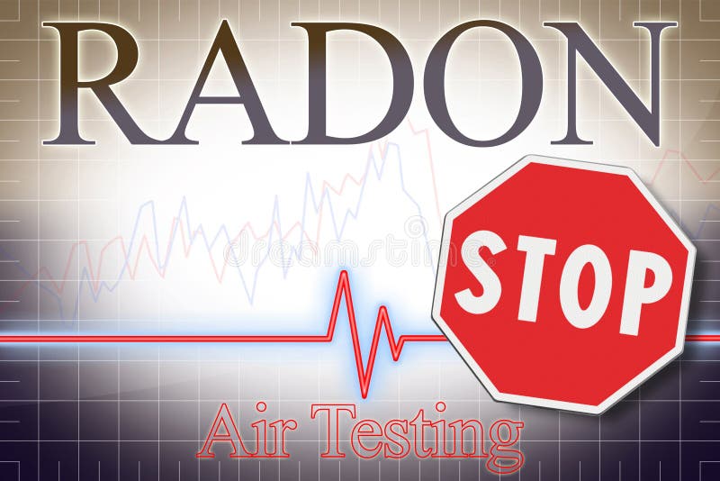 The Danger of Radon Gas - Concept with Check-up Chart about Radon Level ...