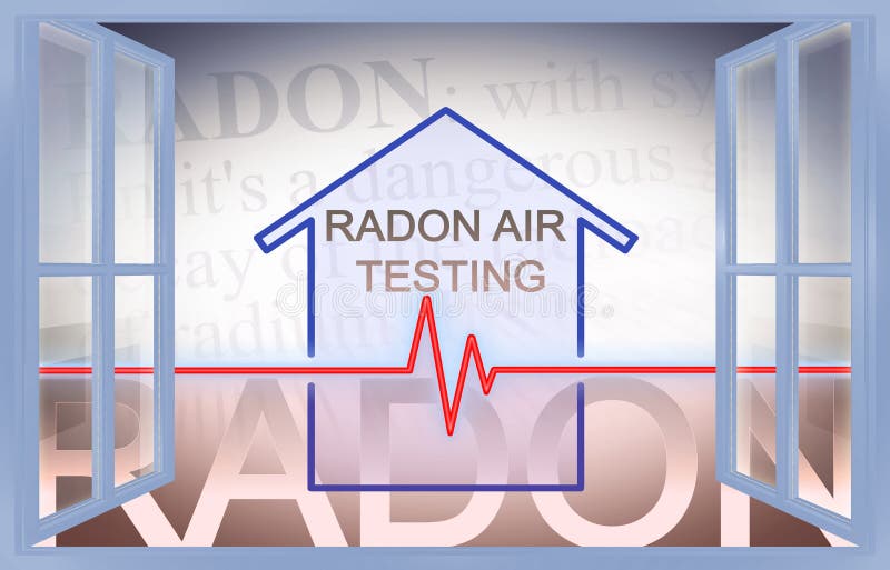 Danger Radon Gas Our Homes Concept Check Up Chart Level Testing Stock ...