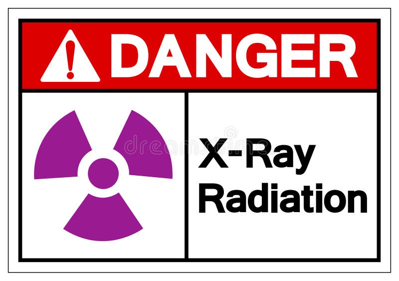 Danger X-Ray Radiation Symbol Sign ,Vector Illustration, Isolate on ...