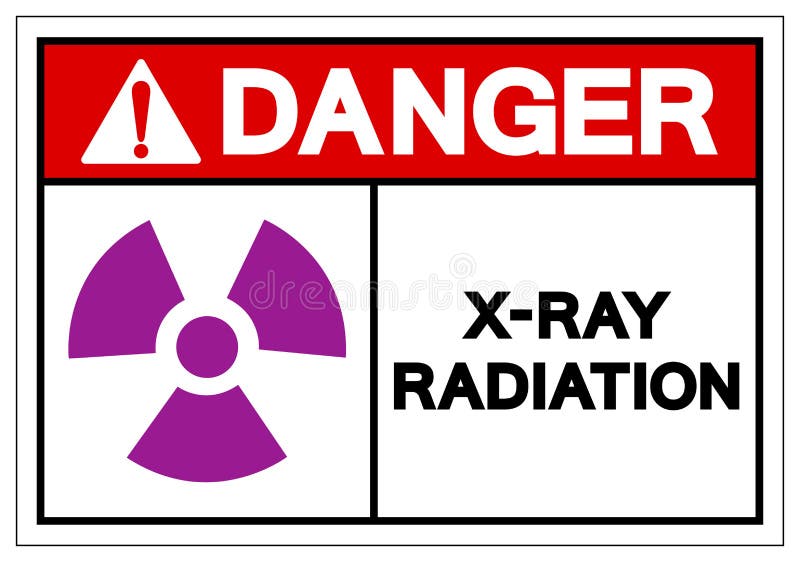 Danger X-Ray Radiation Symbol Sign, Vector Illustration, Isolate on ...