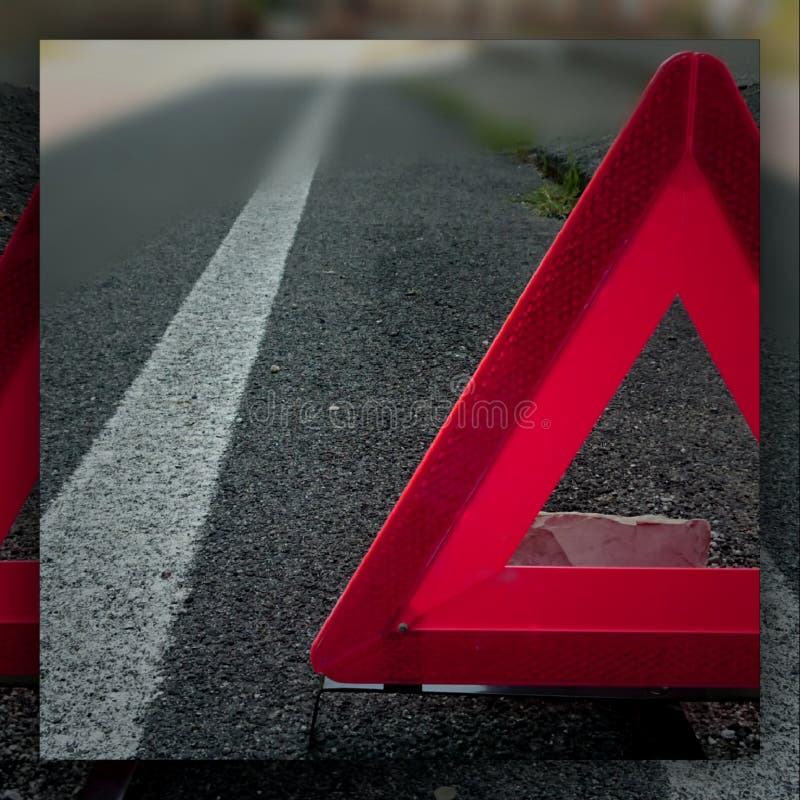 Danger Red Road Sign Abstract Art Stock Image - Image of danger ...