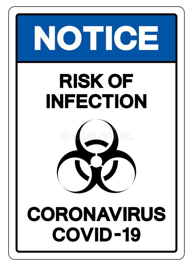 Danger Risk of Infection Coronavirus Covid-19 Symbol Sign, Vector ...