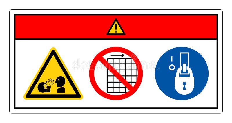 Danger Rotating Wheels Do Not Remove Guard Symbol Sign, Vector ...