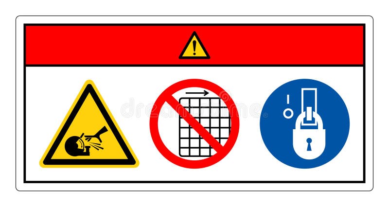 Danger Rotating Wheels Do Not Remove Guard Symbol Sign, Vector ...
