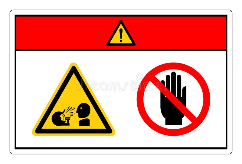 Danger Rotating Wheels Do Not Touch Symbol Sign, Vector Illustration ...