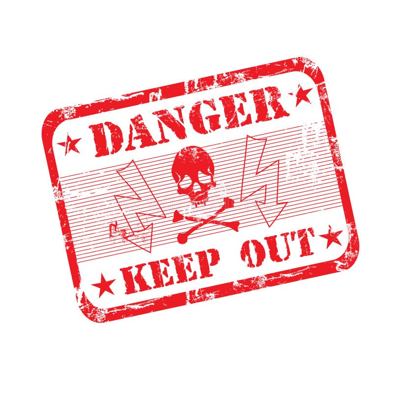 Danger rubber stamp stock vector. Illustration of attention - 8027305