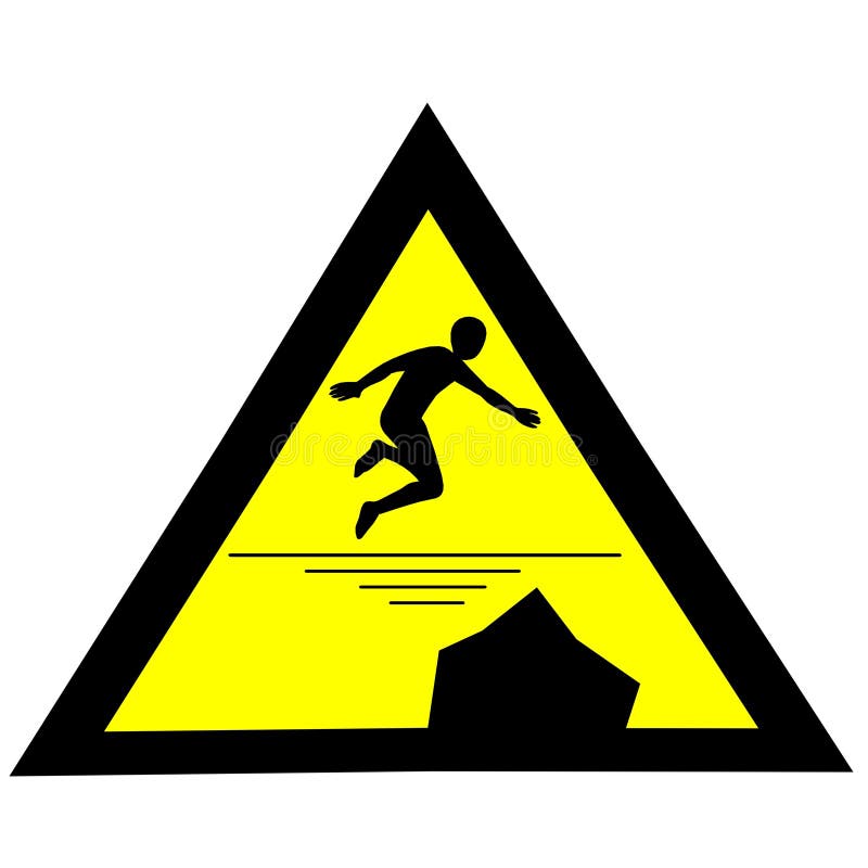 Danger Shallow Rock in Water Vector Graphics Stock Illustration ...