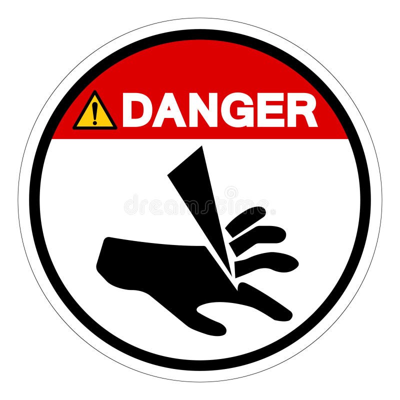 Danger Sharp Edges Watch Your Fingers Symbol Sign, Vector Illustration ...