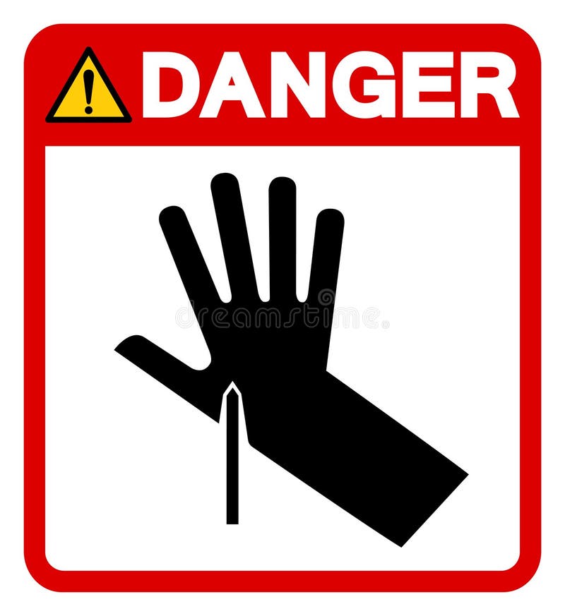 Danger Sharp Point Symbol Sign, Vector Illustration, Isolate on White ...