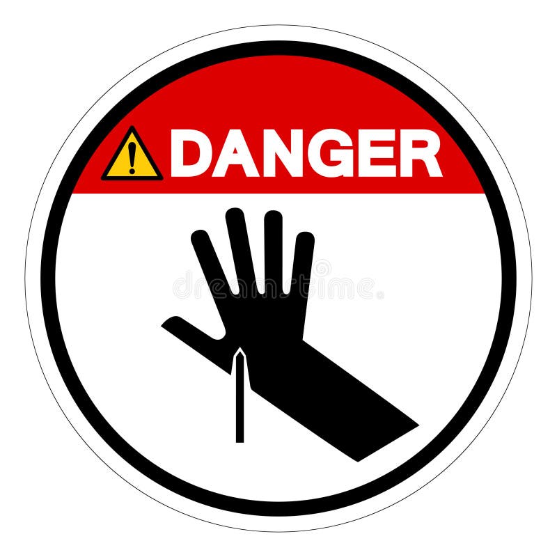 Danger Sharp Point Symbol Sign, Vector Illustration, Isolate on White ...