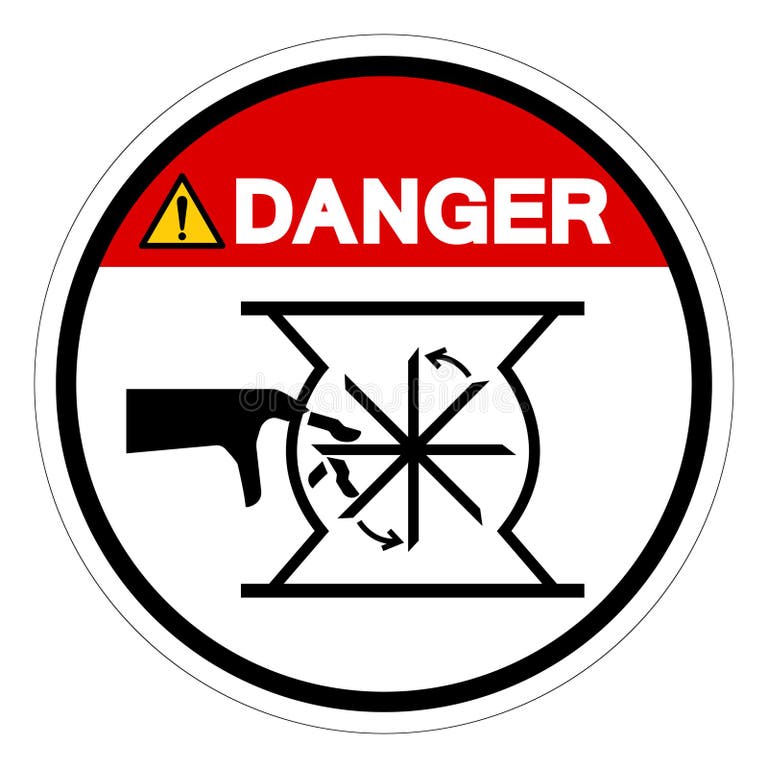 Danger Shear Points Sharp Edges Symbol Sign, Vector Illustration ...