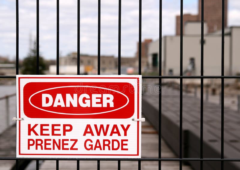 Danger Sign stock image. Image of ottawa, outdoors, outside - 2328809