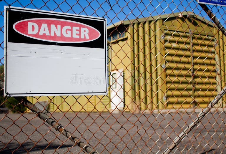 Danger sign stock image. Image of space, grounds, dangerous - 25042715