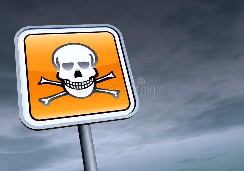 Skeleton Danger Sign Stock Illustrations – 16,781 Skeleton Danger Sign ...