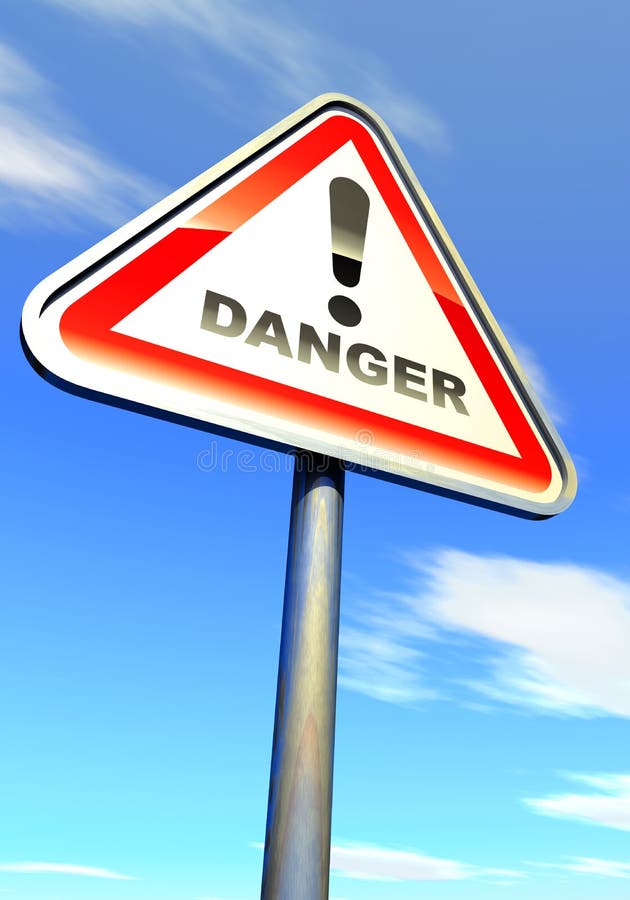 Danger sign stock illustration. Illustration of business - 7718626