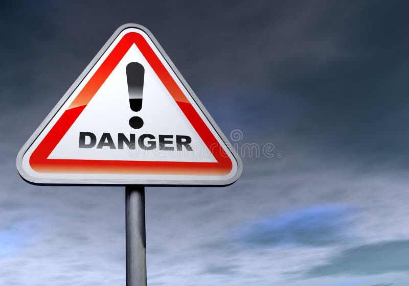 Danger sign stock illustration. Illustration of business - 7718626