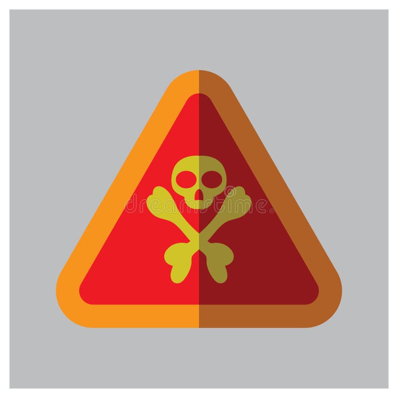 Danger Sign Board. Vector Illustration Decorative Design Stock Vector ...