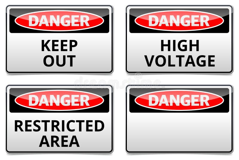 Danger sign stock illustration. Illustration of poster - 41968915