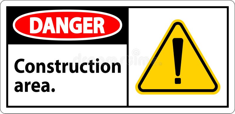 Construction Area Symbol Sign Vector Illustration Isolate on White ...