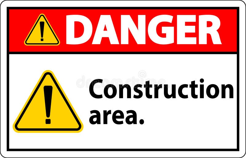 Construction Area Symbol Sign Vector Illustration Isolate on White ...