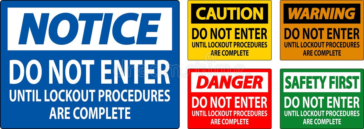 Lock Out Procedures Stock Illustrations – 24 Lock Out Procedures Stock ...