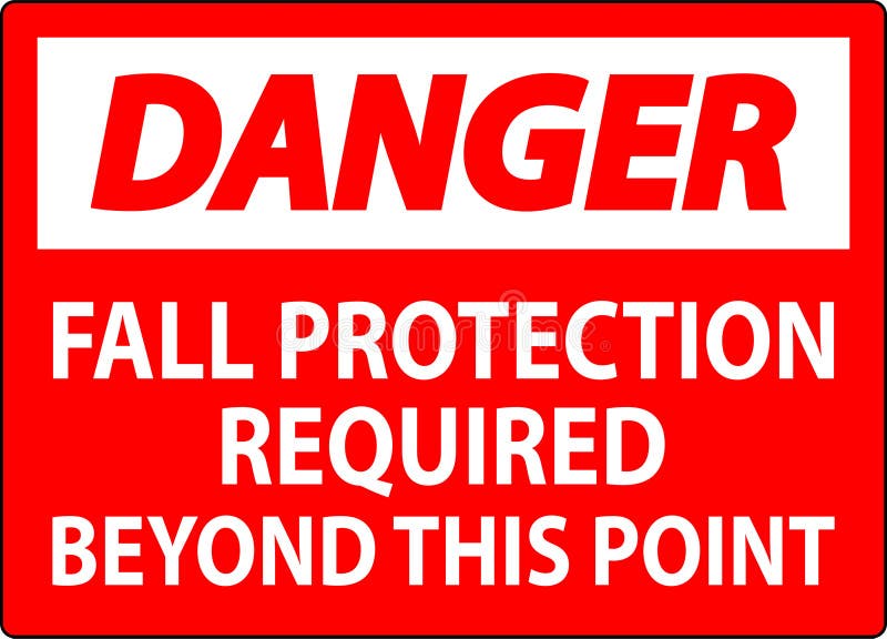 Danger, Do Not Go Beyond this Point. Prohibition Sign on Yellow ...