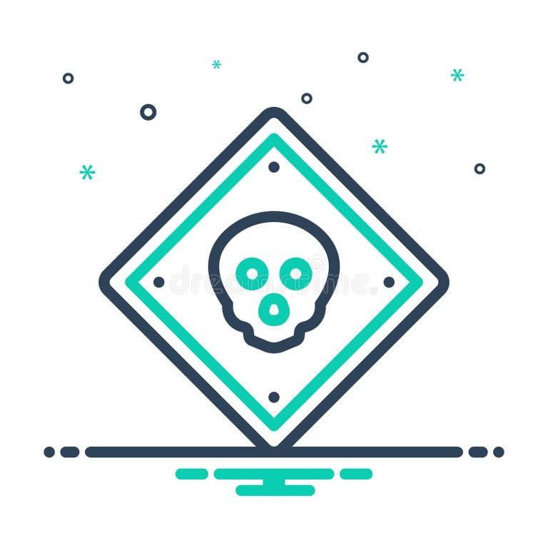 Mix Icon for Danger Sign, Danger and Peril Stock Illustration ...