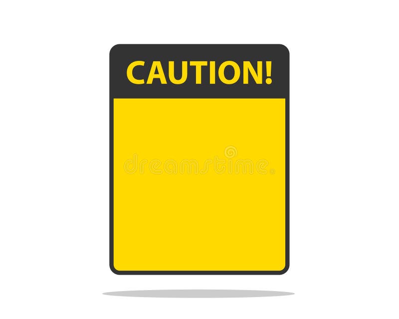 Danger Sign Isolated. Warning Label Empty Template Vector Stock Vector ...