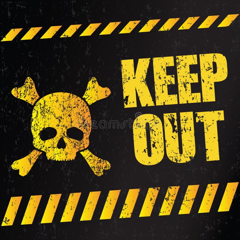 Danger Sign stock vector. Illustration of scratched, isolated - 35384642