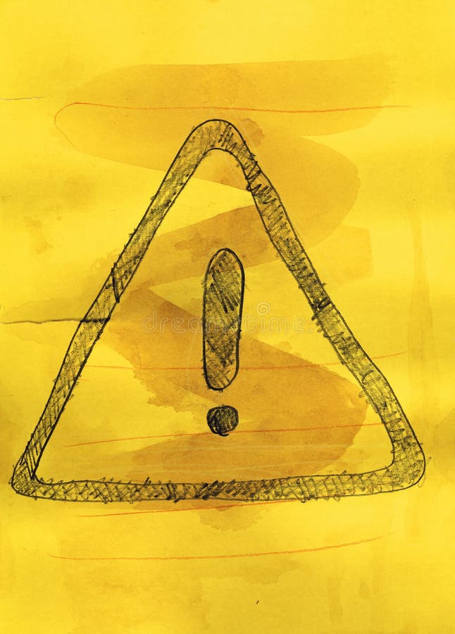 Danger Sign. stock illustration. Illustration of simple - 64870875