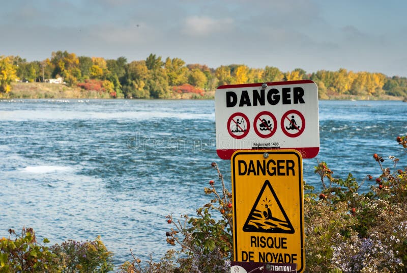 Danger sign stock photo. Image of warning, water, sign - 78647882