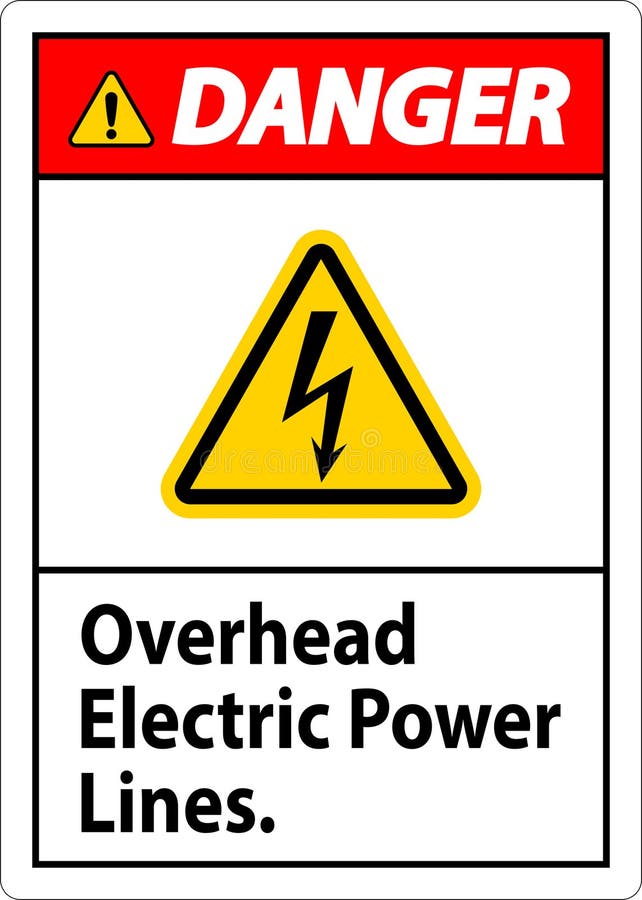 Hazard High Voltage Power Lines Stock Illustrations – 674 Hazard High ...