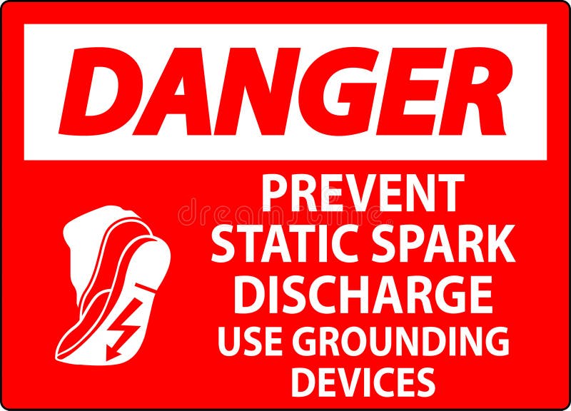 Danger Spark Symbol Sign, Vector Illustration, Isolate on White ...