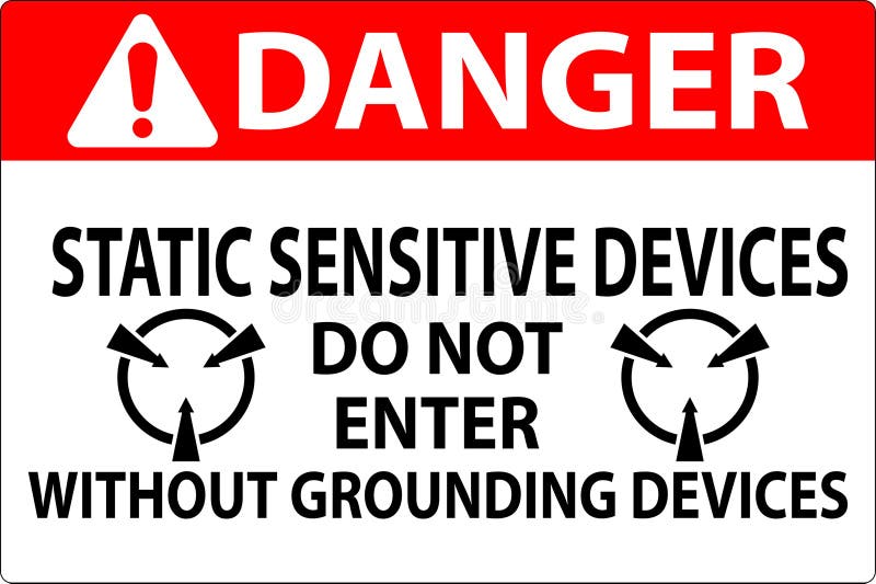 Electrostatic Do Not Enter Stock Illustrations – 30 Electrostatic Do ...
