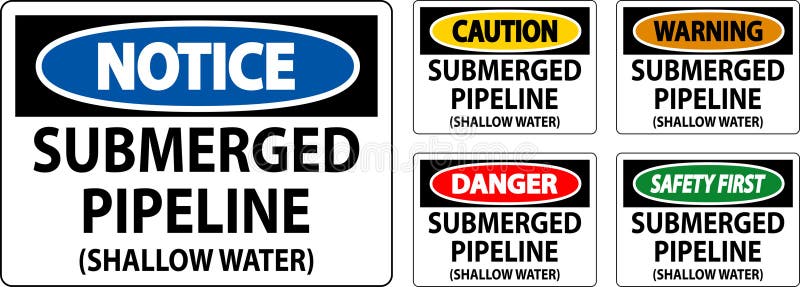 Underwater Pipeline Sign Stock Illustrations – 93 Underwater Pipeline ...